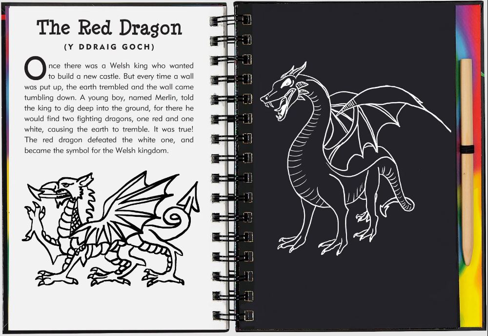 Scratch And Sketch Trace Along Activity Book Dragons And Mythical Crea ...
