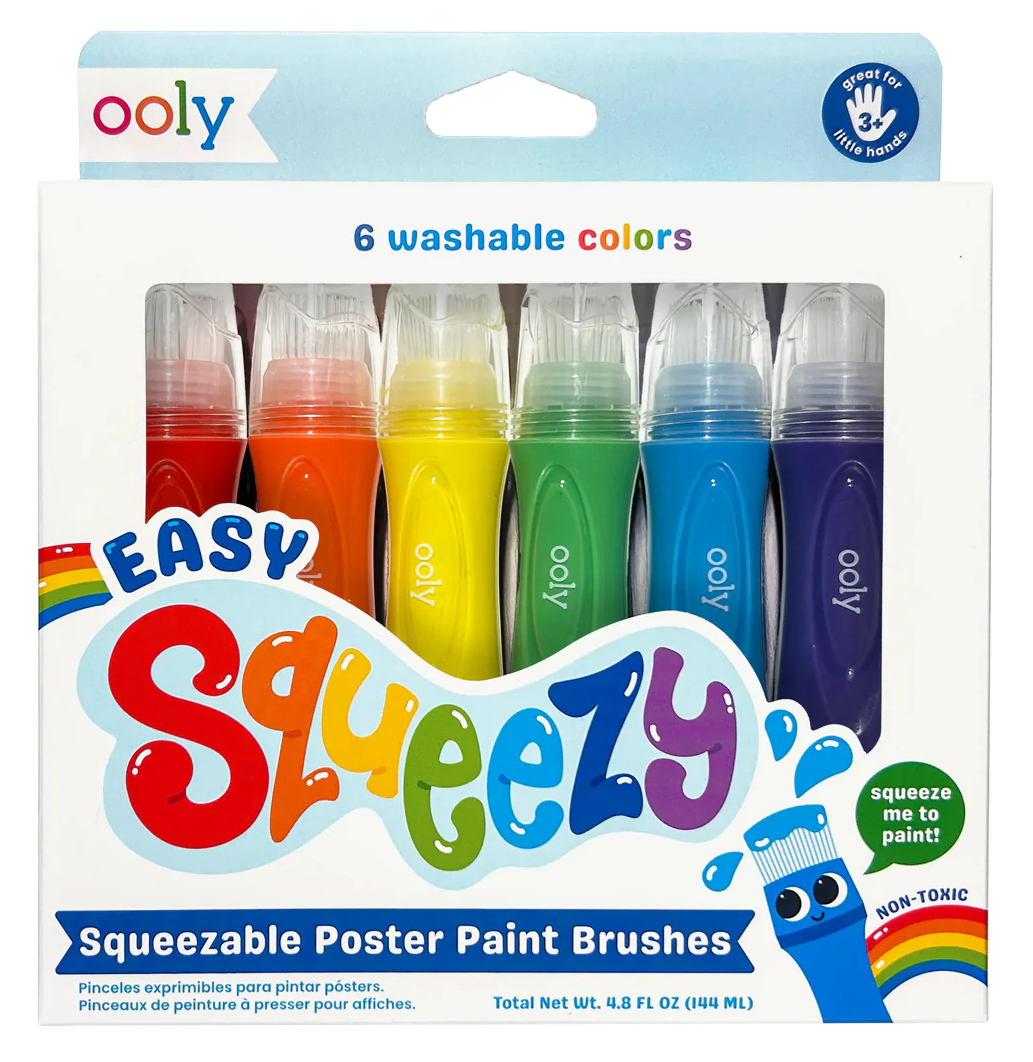 Easy Squeezy Poster Paint Brushes Set of 6 – Homeport