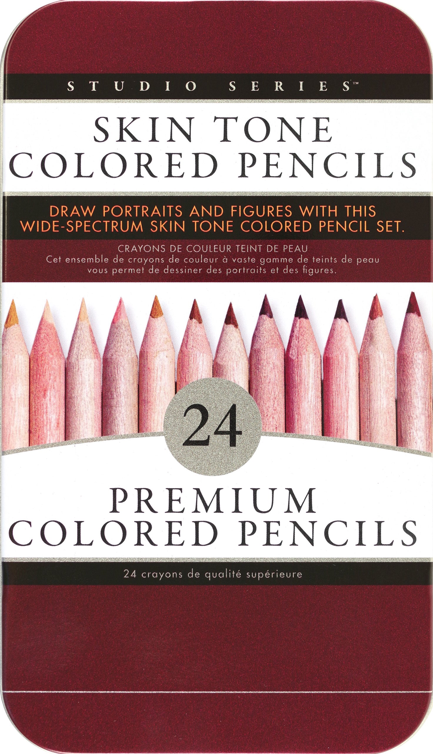 Art Center Colored Pencil Skin Tones Set 24 in Storage Tin – Homeport