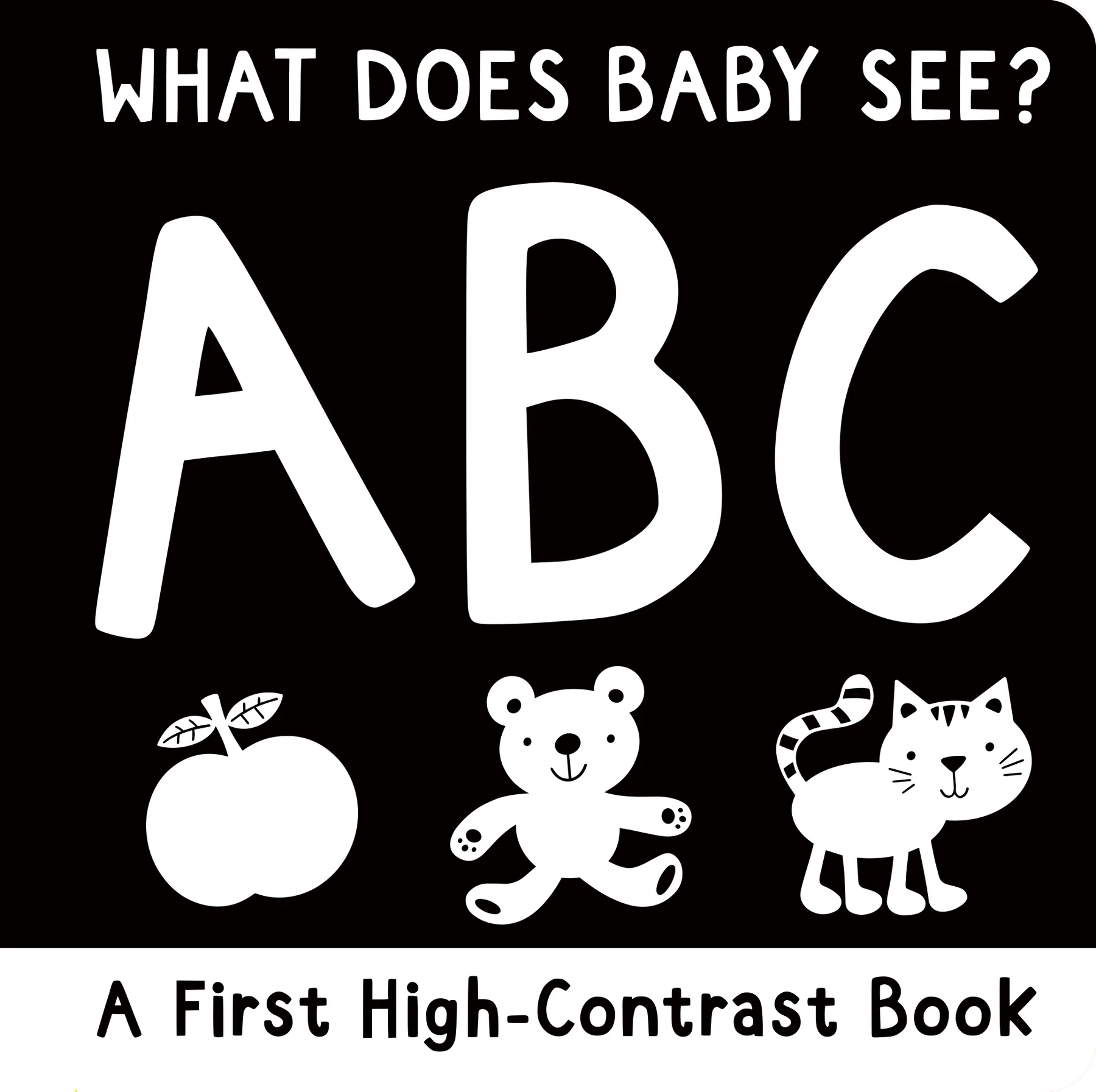 First Board Book High Contrast What Does Baby See? ABC – Homeportonline